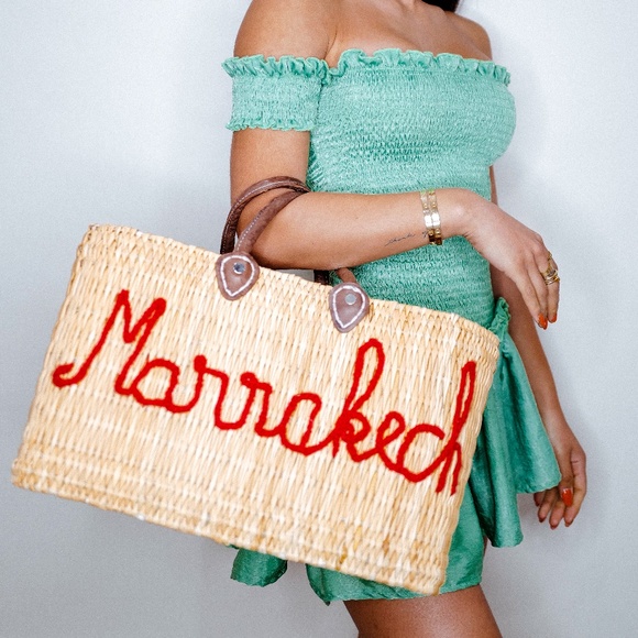 Hand Crafted | Bags | Authentic Marrakech Woven Tote Bag | Poshmark